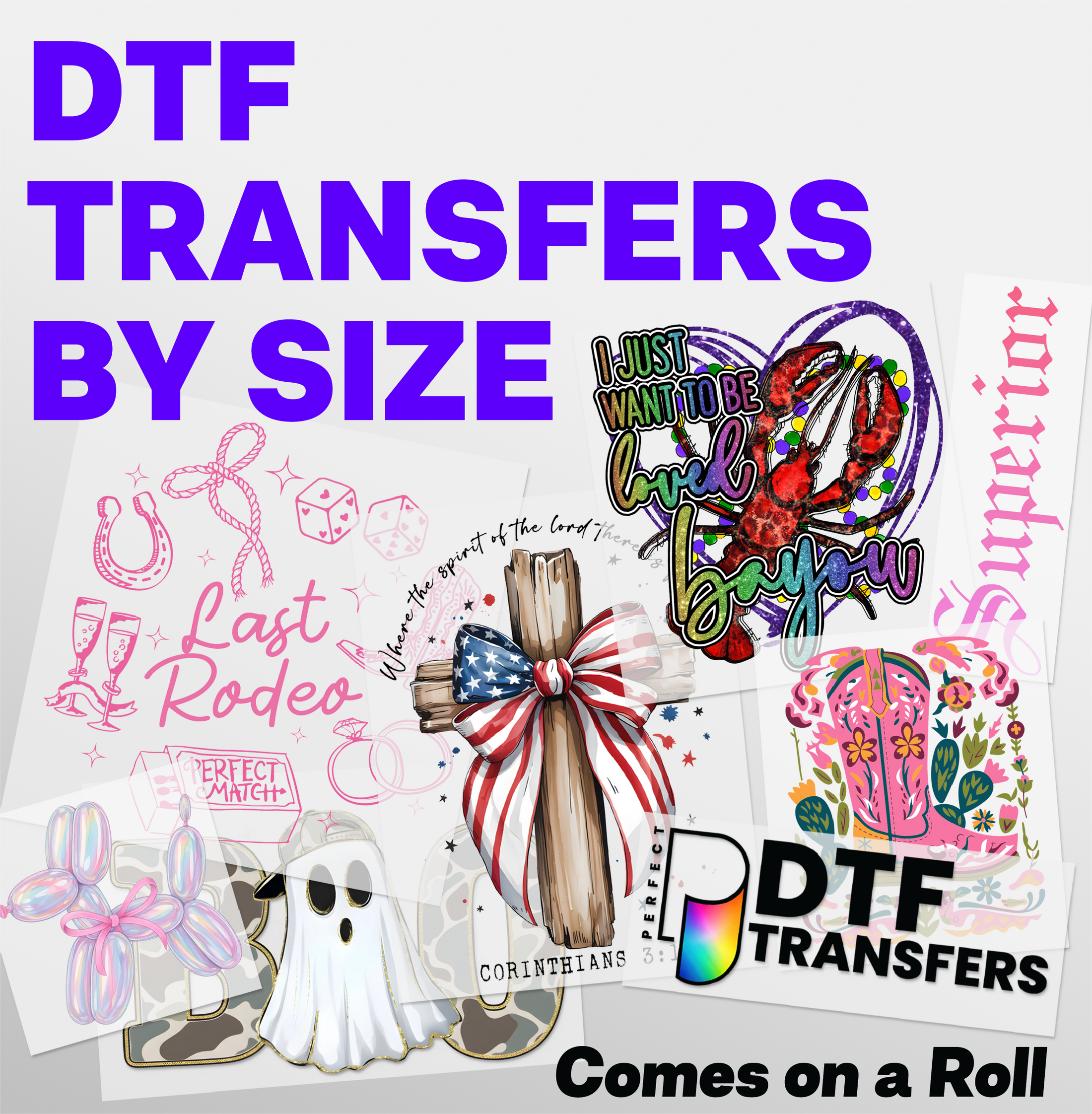 DTF Transfers by Size – Same-Day Pickup in Broussard, LA + Fast Ship